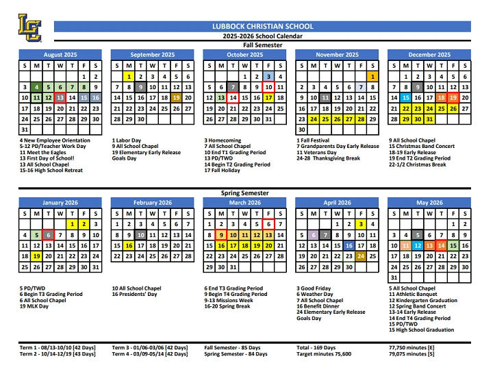 Desert Christian School Calendar: A Year of Faith, Learning and Bright ...