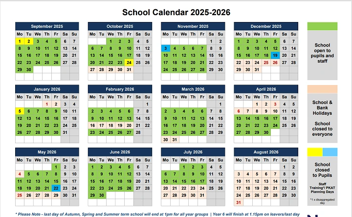 Nova Middle School Calendar: A Year of Learning, Spirit and Steady ...